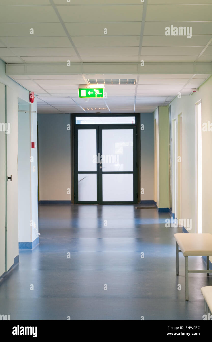 Hall in hospital Stock Photo - Alamy