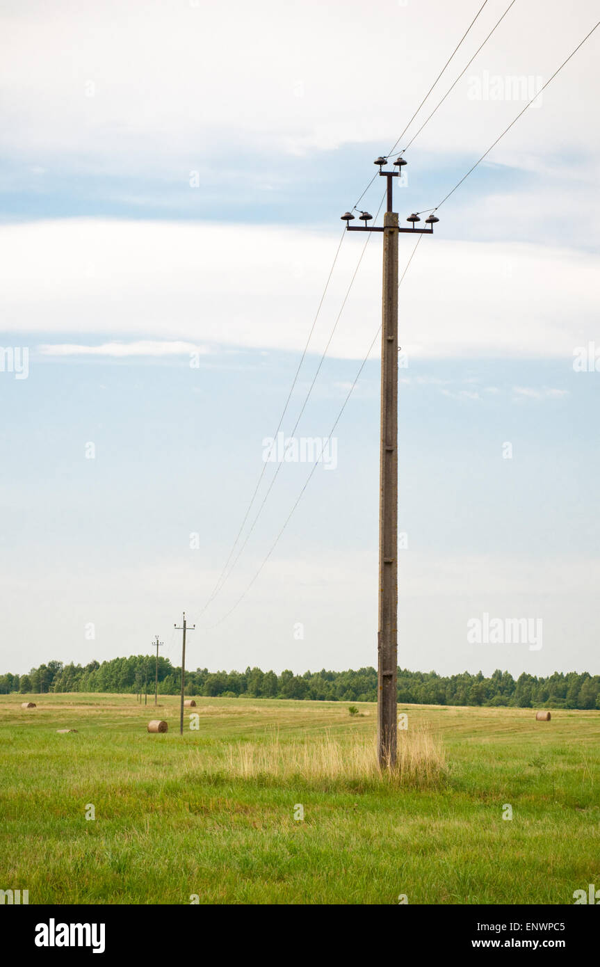 Electric pole Stock Photo - Alamy