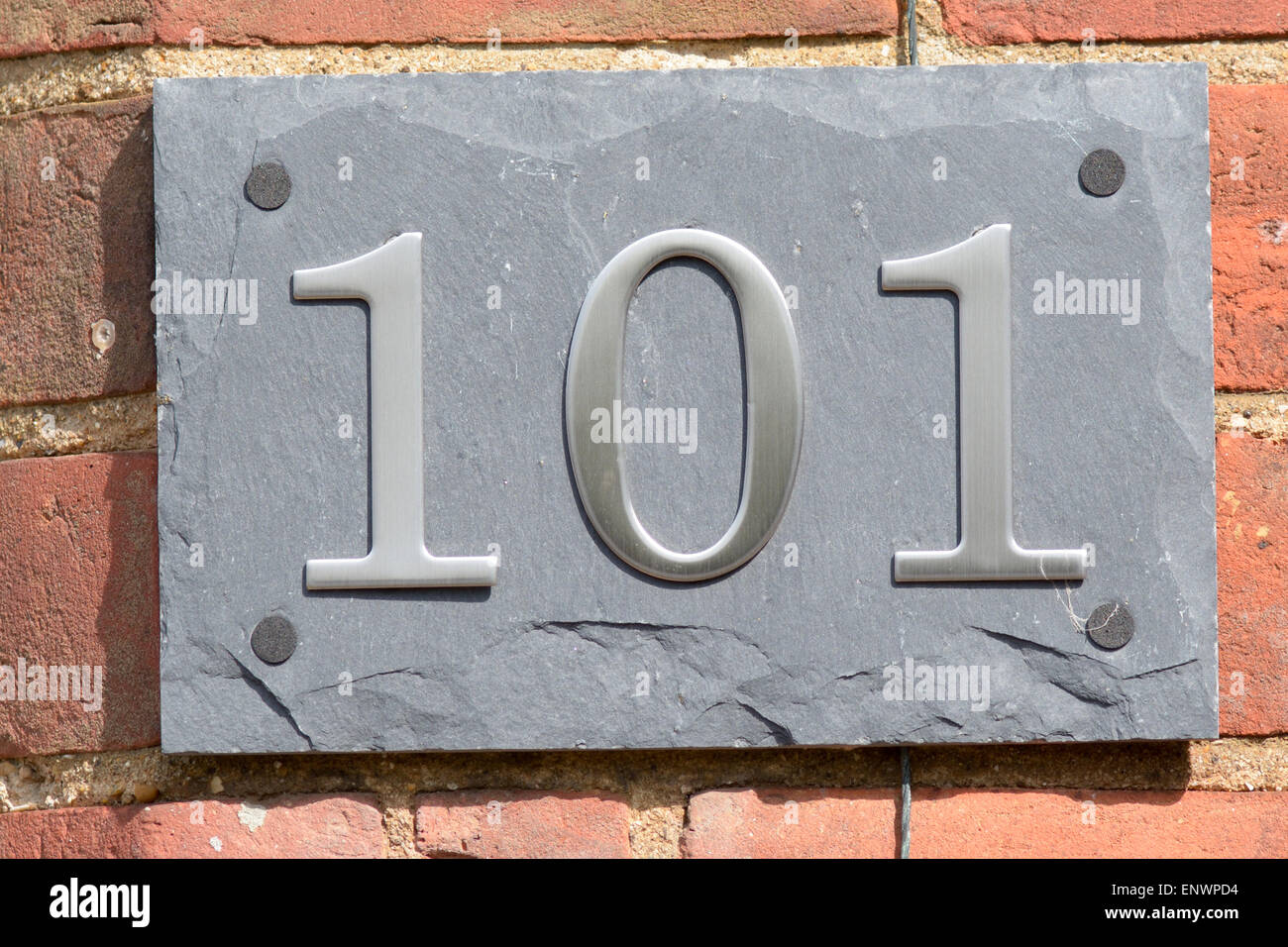 101 House number sign Stock Photo - Alamy