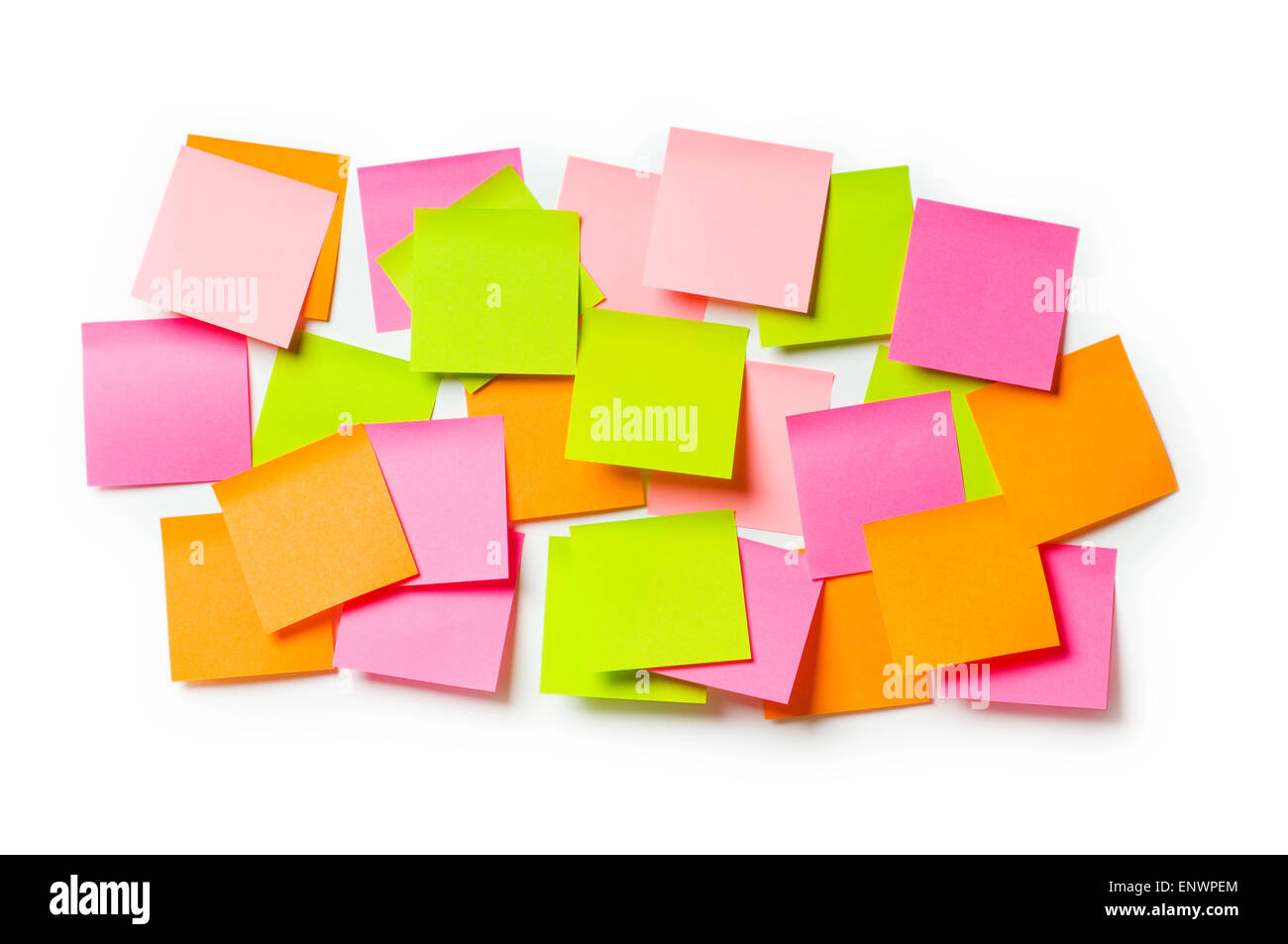 Reminder notes isolated on the white background Stock Photo - Alamy
