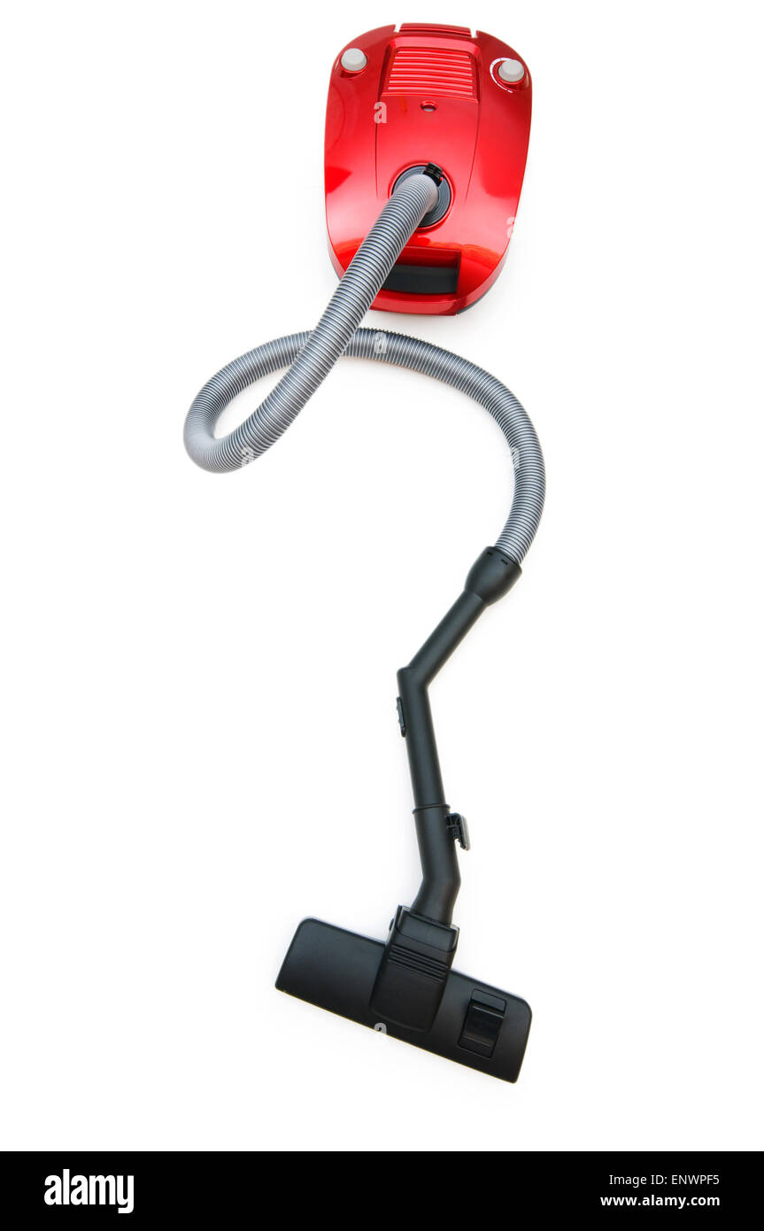 Vacuum cleaner isolated on the white background Stock Photo - Alamy