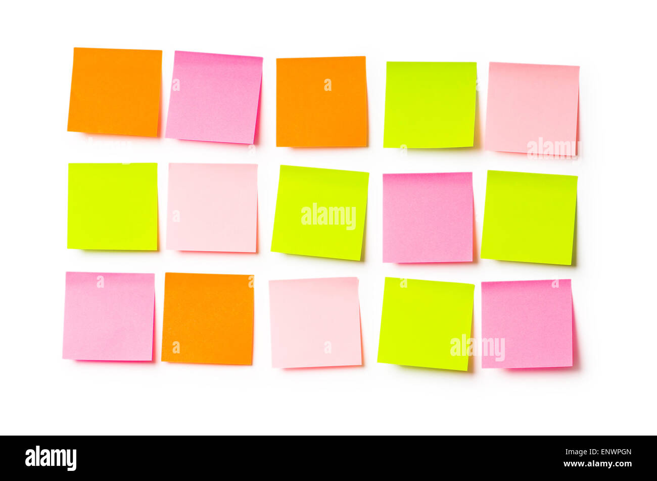 Reminder notes isolated on the white background Stock Photo - Alamy