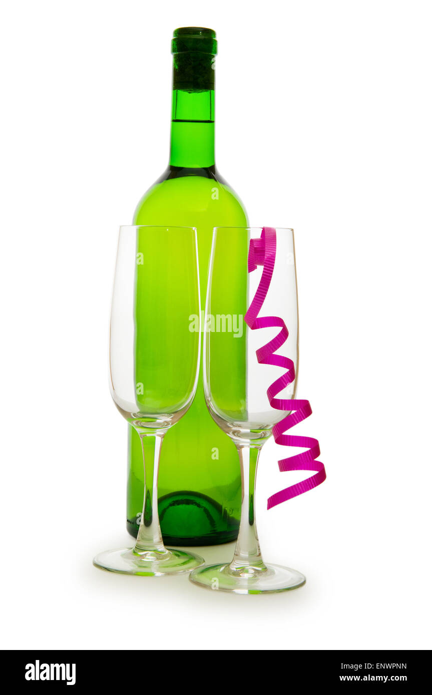 Party streamer and glass Cut Out Stock Images & Pictures - Alamy