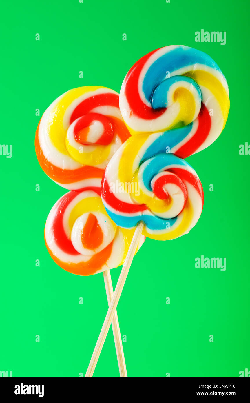 Colourful lollipop against the colourful background Stock Photo - Alamy