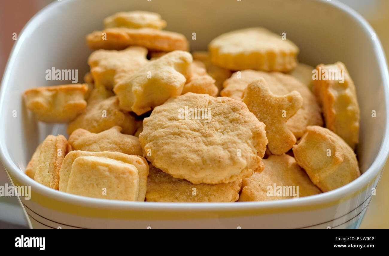 Homemade cookies on plate. Natural lighting and a small depth of field ...