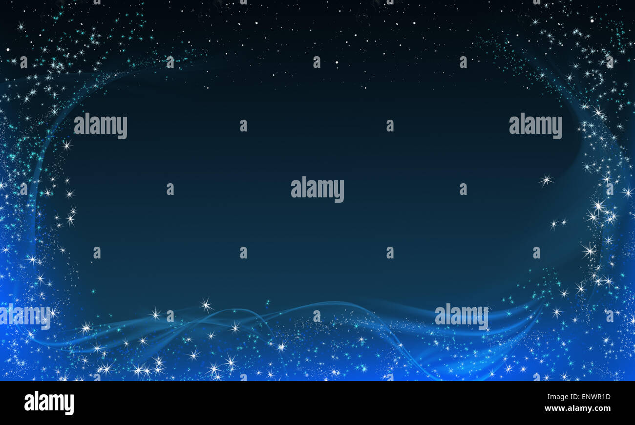 Frame Night gradient blends into the starry sky. The edges of the ...