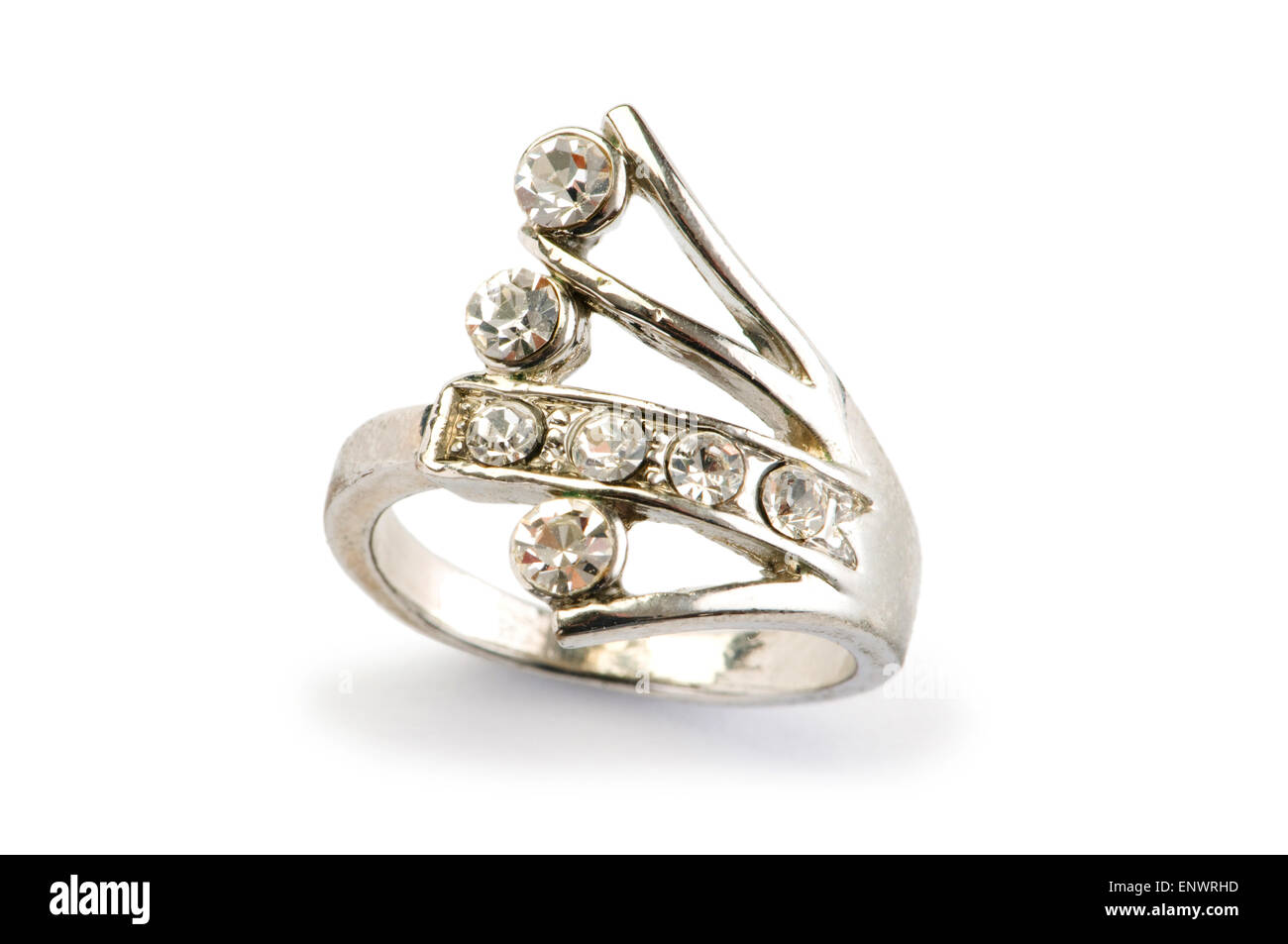 Jewellery ring isolated on the white background Stock Photo - Alamy