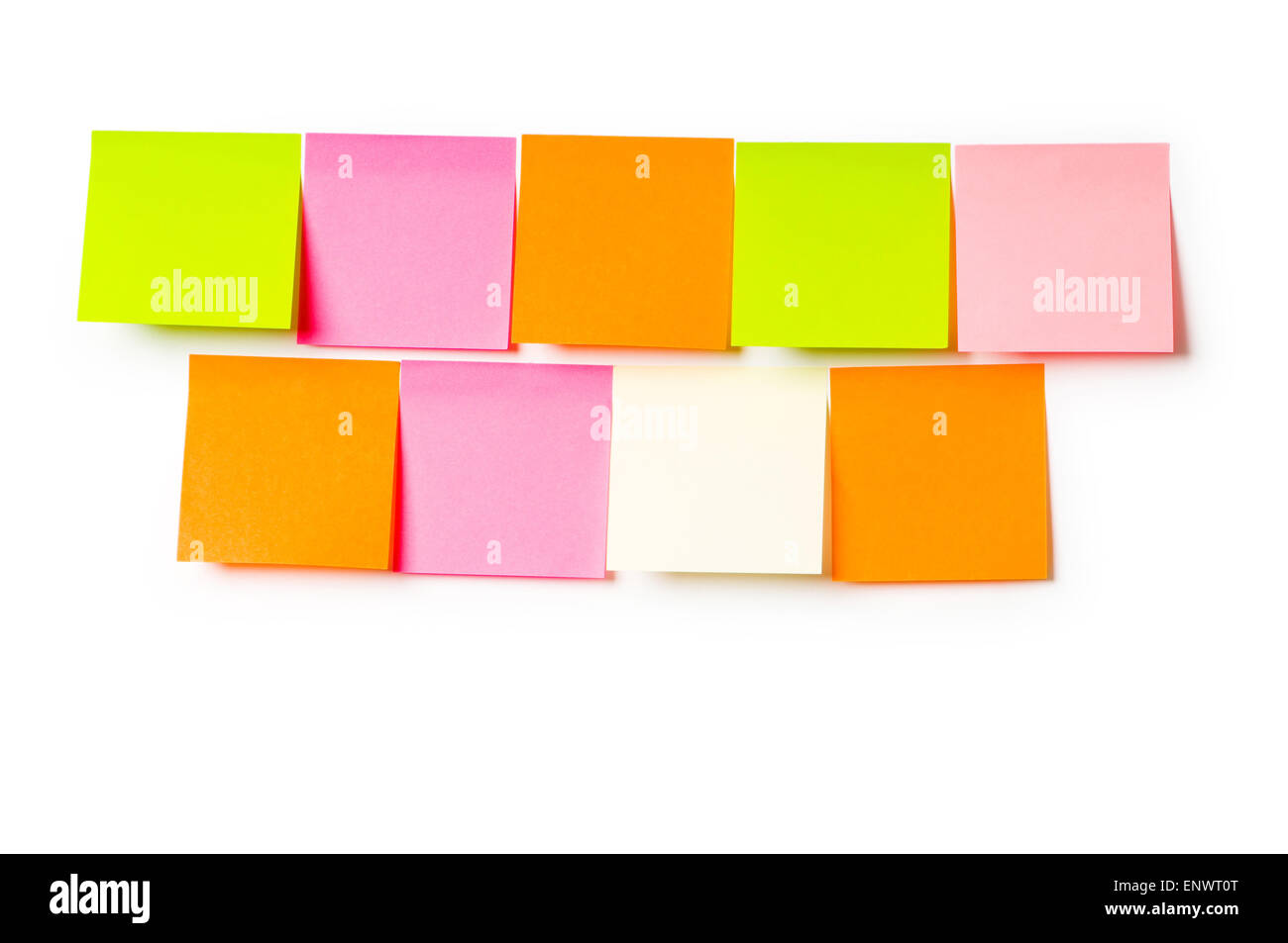 Reminder notes isolated on the white background Stock Photo - Alamy