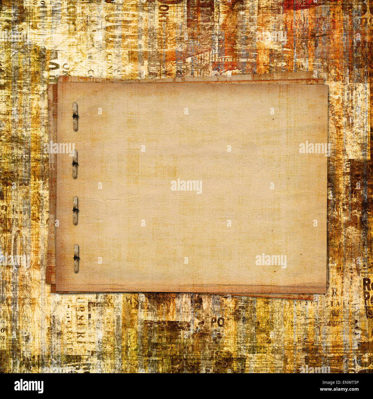Grunge abstract background with old torn posters Stock Photo - Alamy