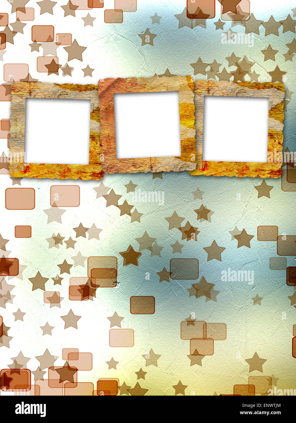 Old grunge frames on the blur boke background Stock Photo - Alamy