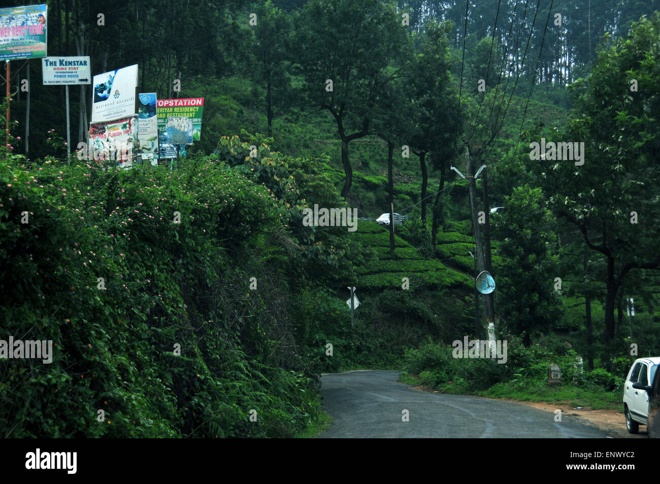 Man made sign board and roads Stock Photo - Alamy