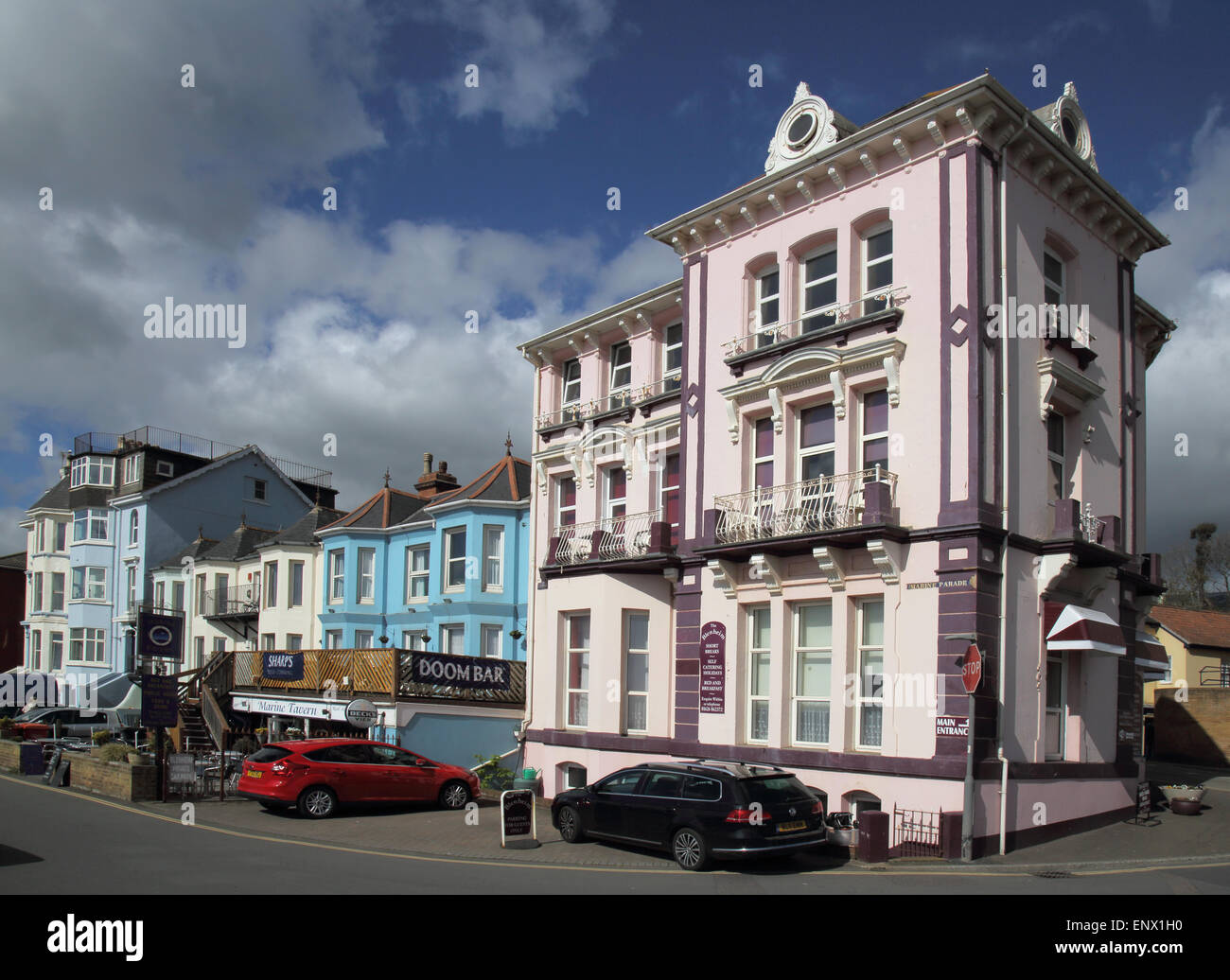 seafront buildings at dawlish on the south devon coast Stock Photo - Alamy