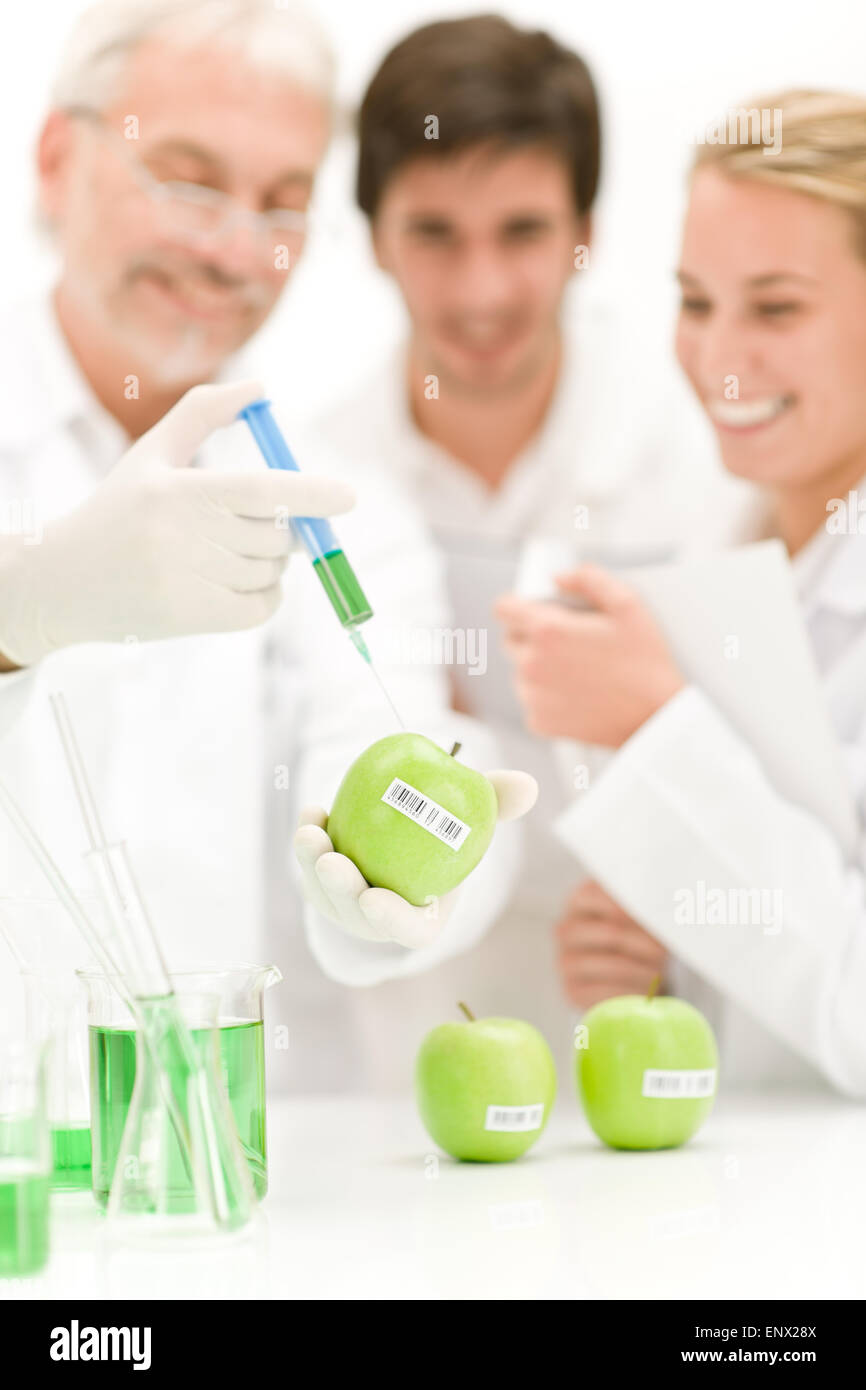 Genetic engineering - scientists in laboratory Stock Photo - Alamy