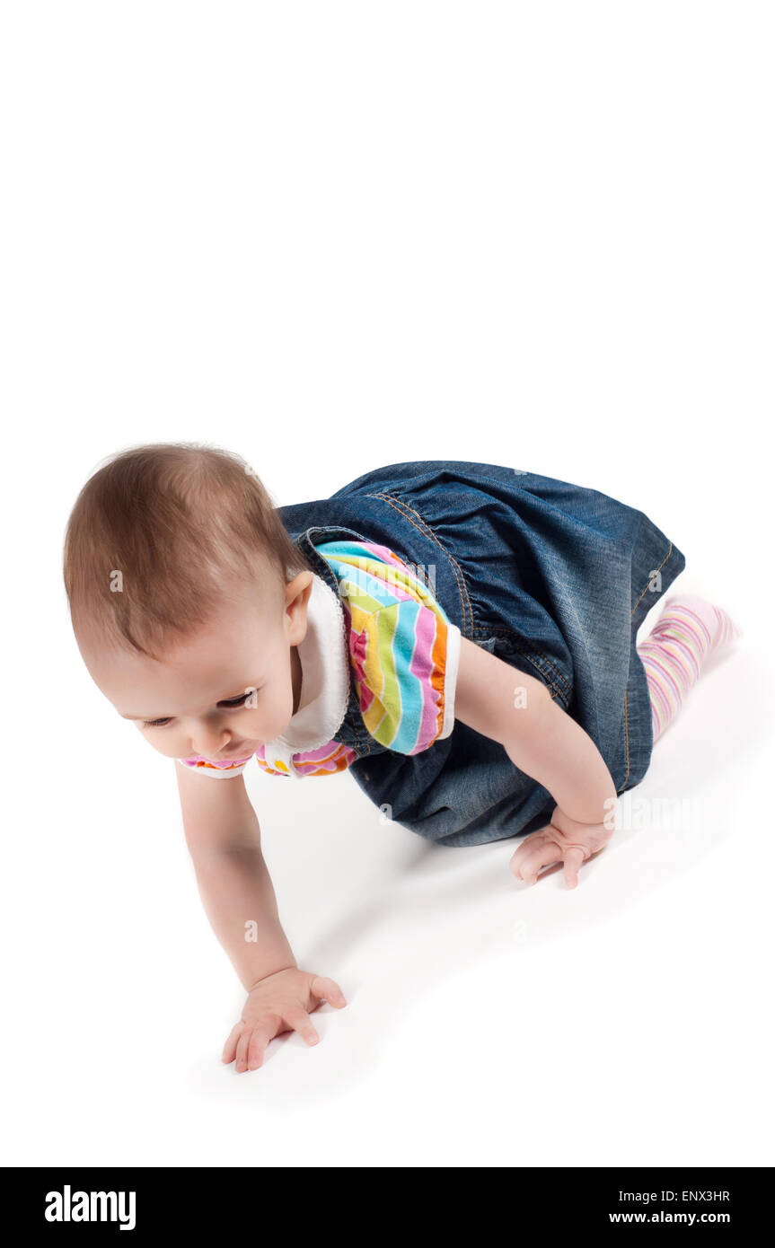 Baby crawl cute Cut Out Stock Images & Pictures - Alamy