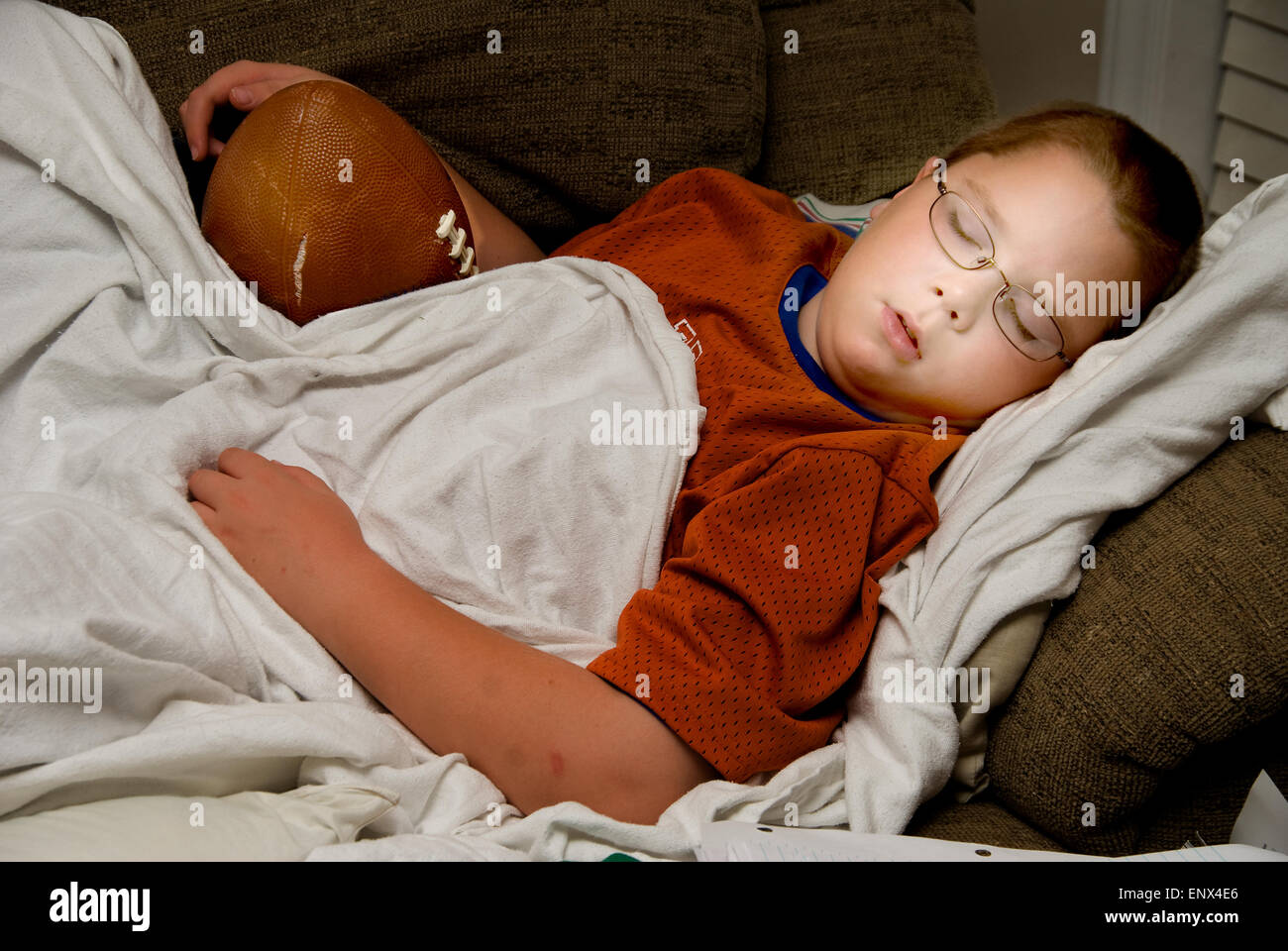 Boy sleeping ball hi-res stock photography and images - Alamy