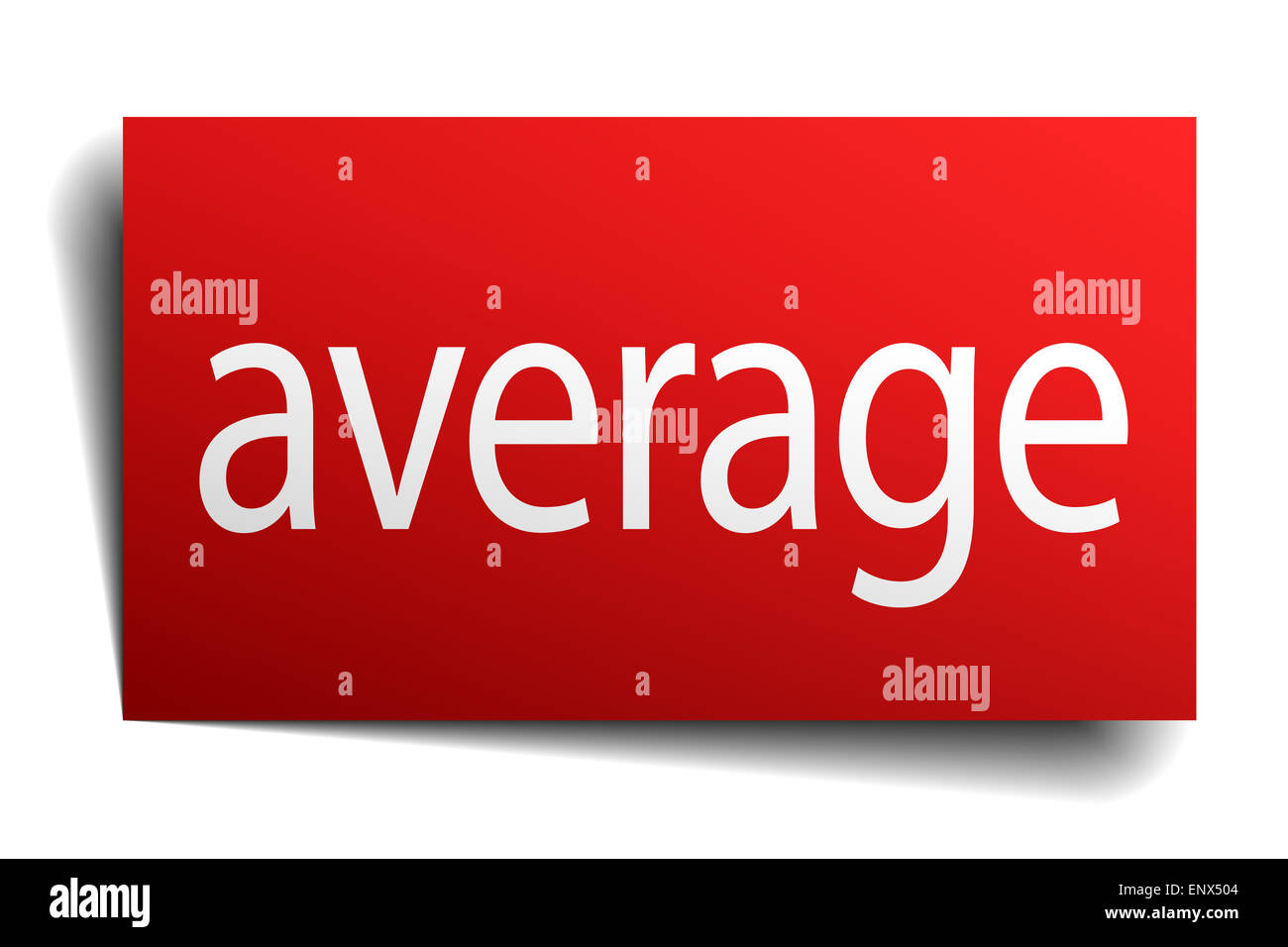 average red paper sign isolated on white Stock Photo - Alamy average red paper sign isolated on white Stock Photo - Alamy