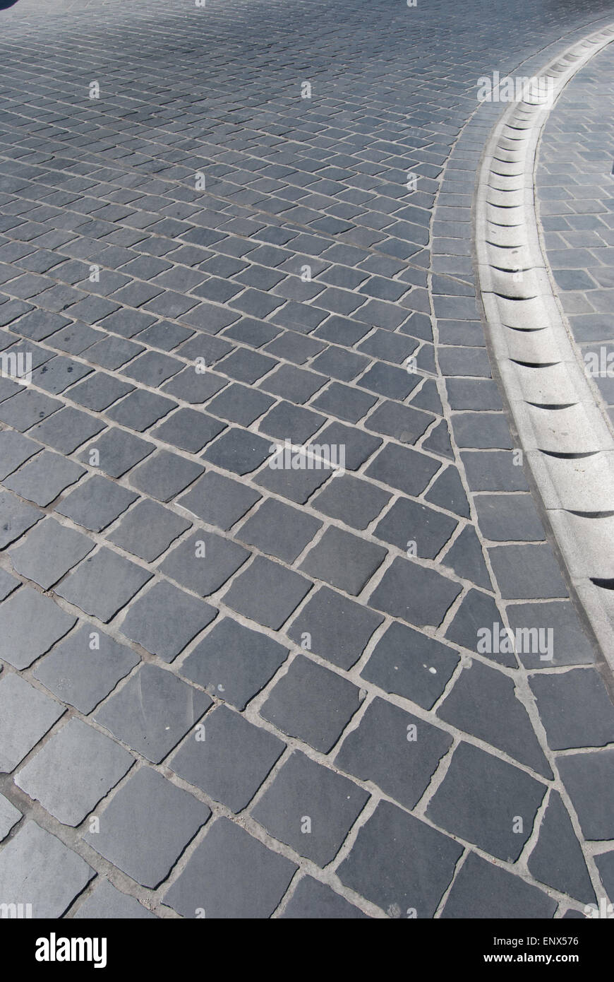 Old cobbled road Stock Photo - Alamy