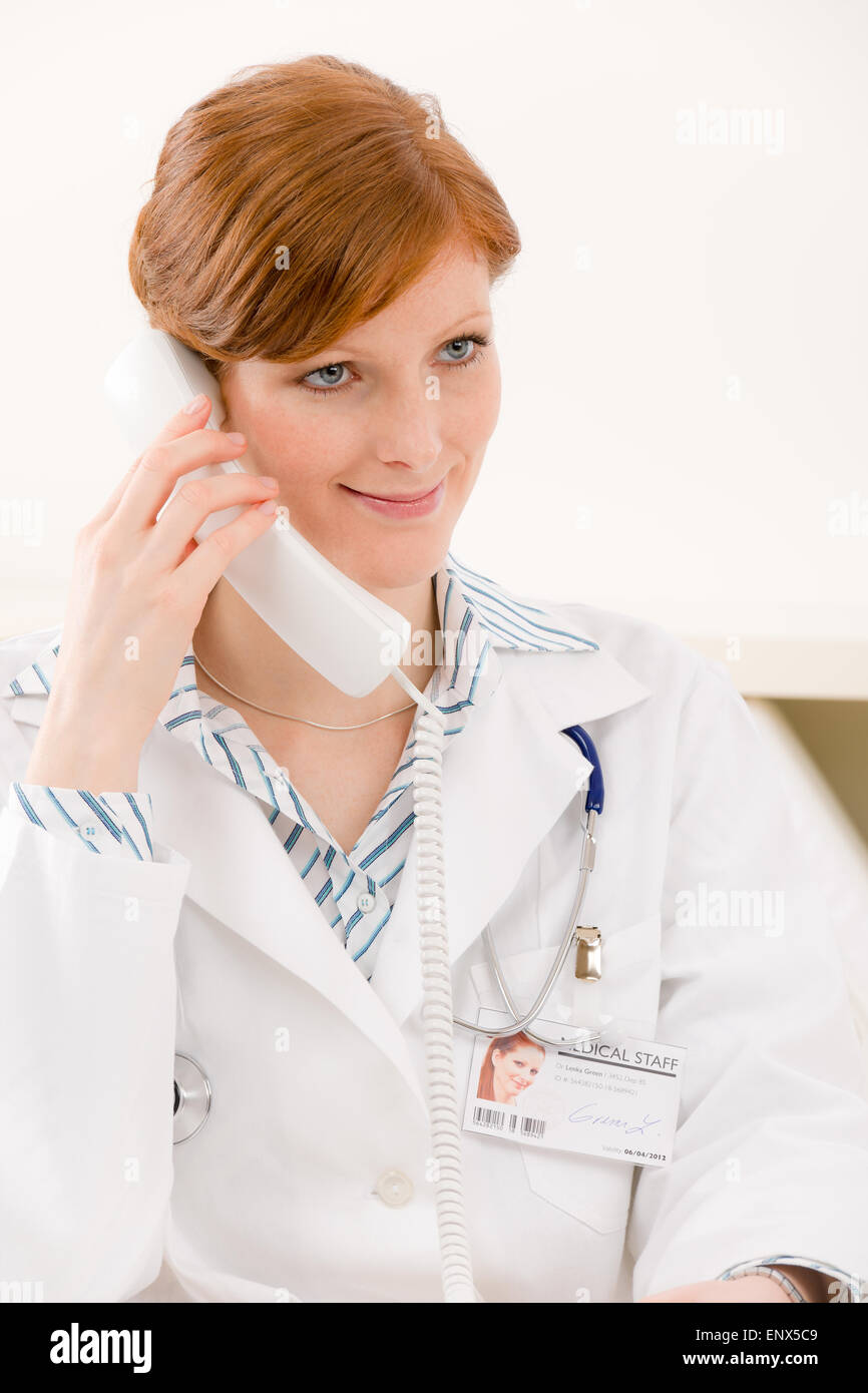 Female physician alone hi-res stock photography and images - Alamy