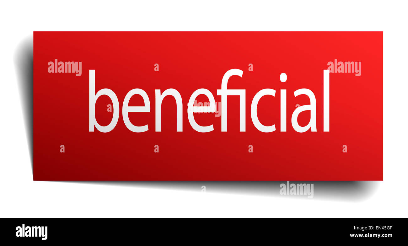 beneficial red paper sign isolated on white Stock Photo - Alamy beneficial red paper sign isolated on white Stock Photo - Alamy