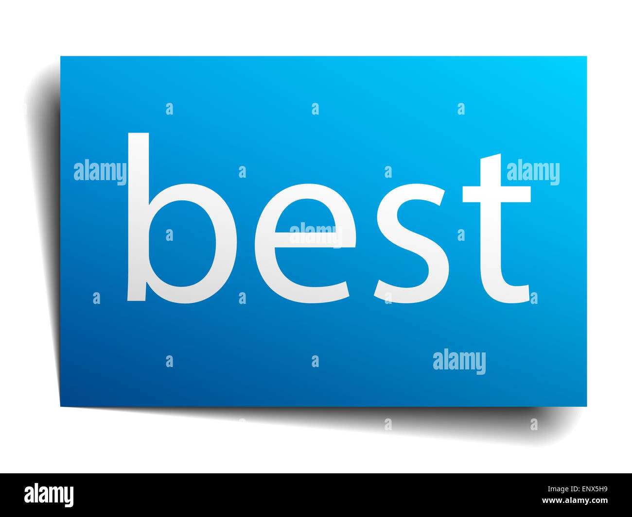 best blue square isolated paper sign on white Stock Photo - Alamy