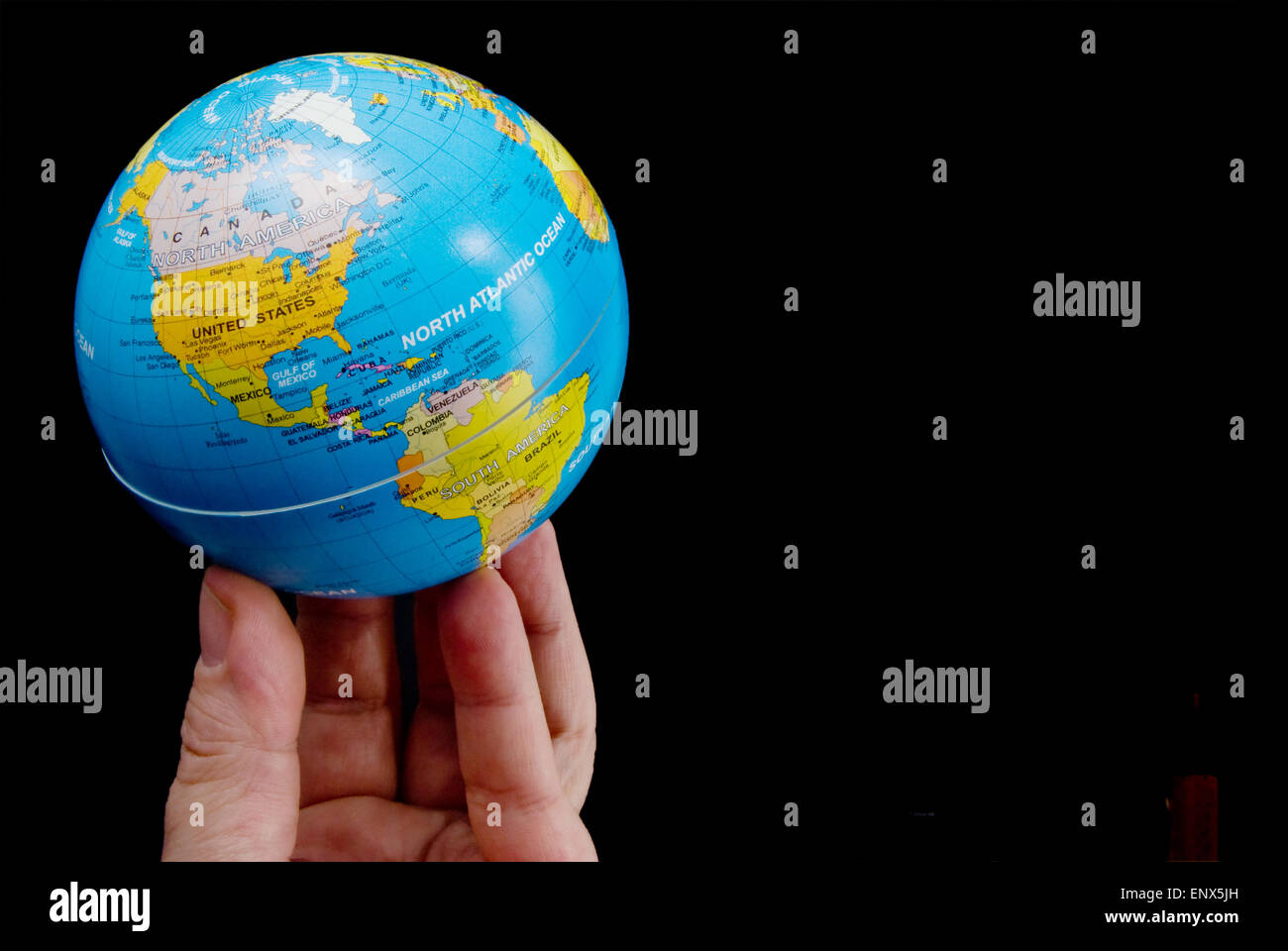 The World at My Fingertips Stock Photo - Alamy