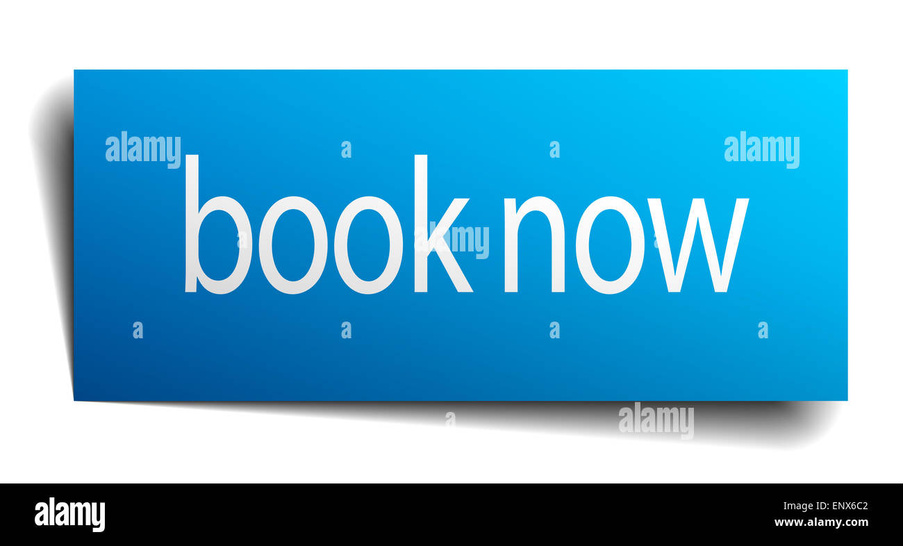 Book now sticker square hi-res stock photography and images - Alamy