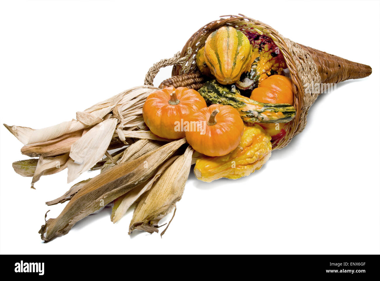 Cornucopia gourds indian corn hi-res stock photography and images - Alamy