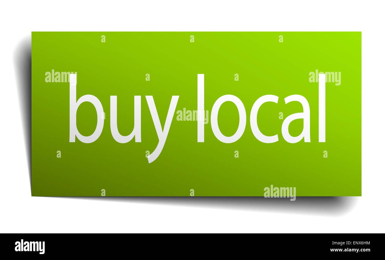 Buy local sign square Cut Out Stock Images & Pictures - Alamy