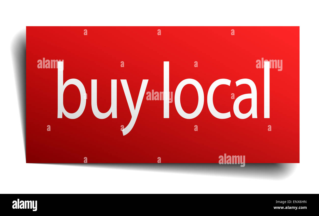 Buy local sign square Cut Out Stock Images & Pictures - Alamy