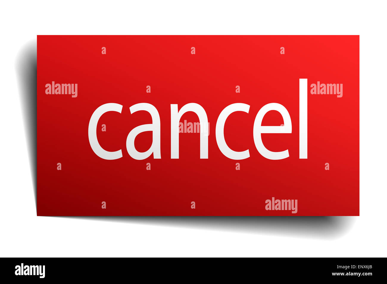 Cancel red square sticker isolated hi-res stock photography and images ...
