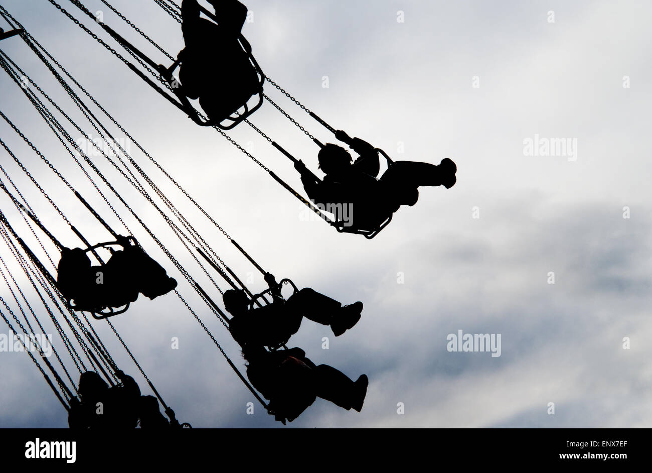Fair Ride Swings Stock Photo - Alamy