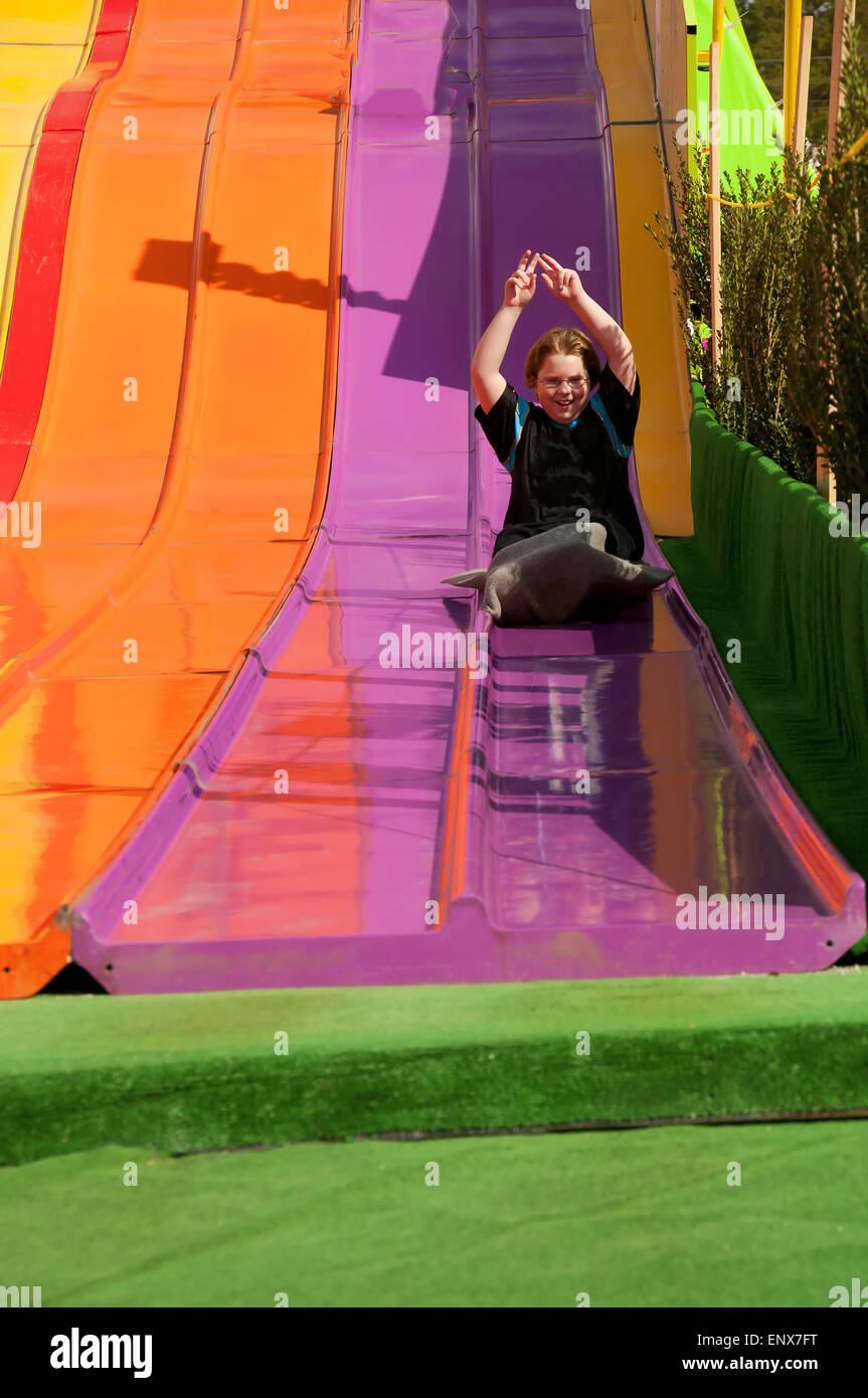 Giant Carnival Slide Stock Photo - Alamy