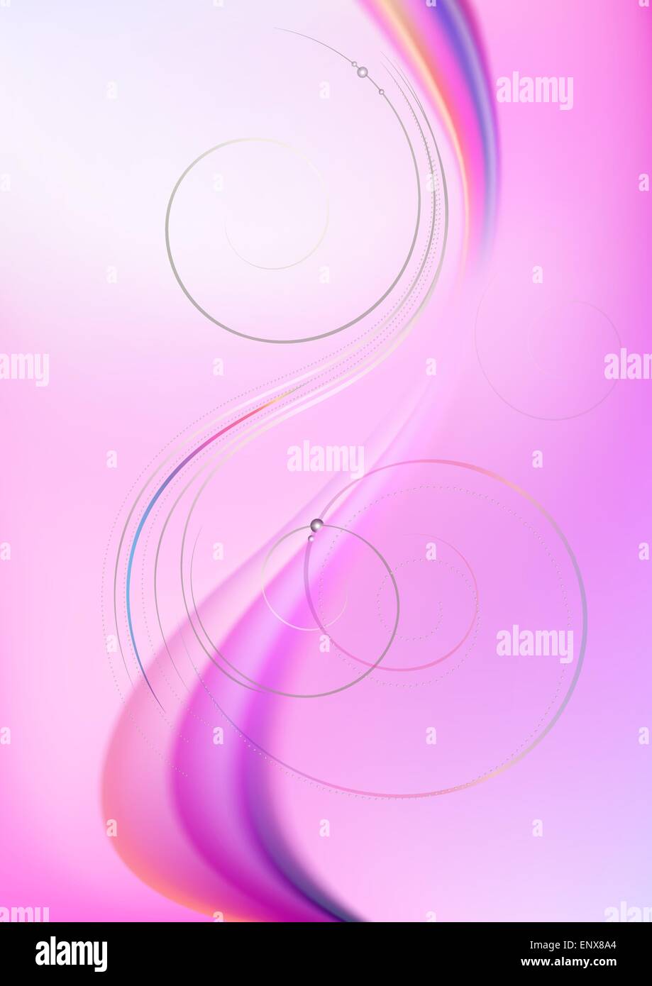 Transparent wave blue pink Stock Vector Images - Alamy