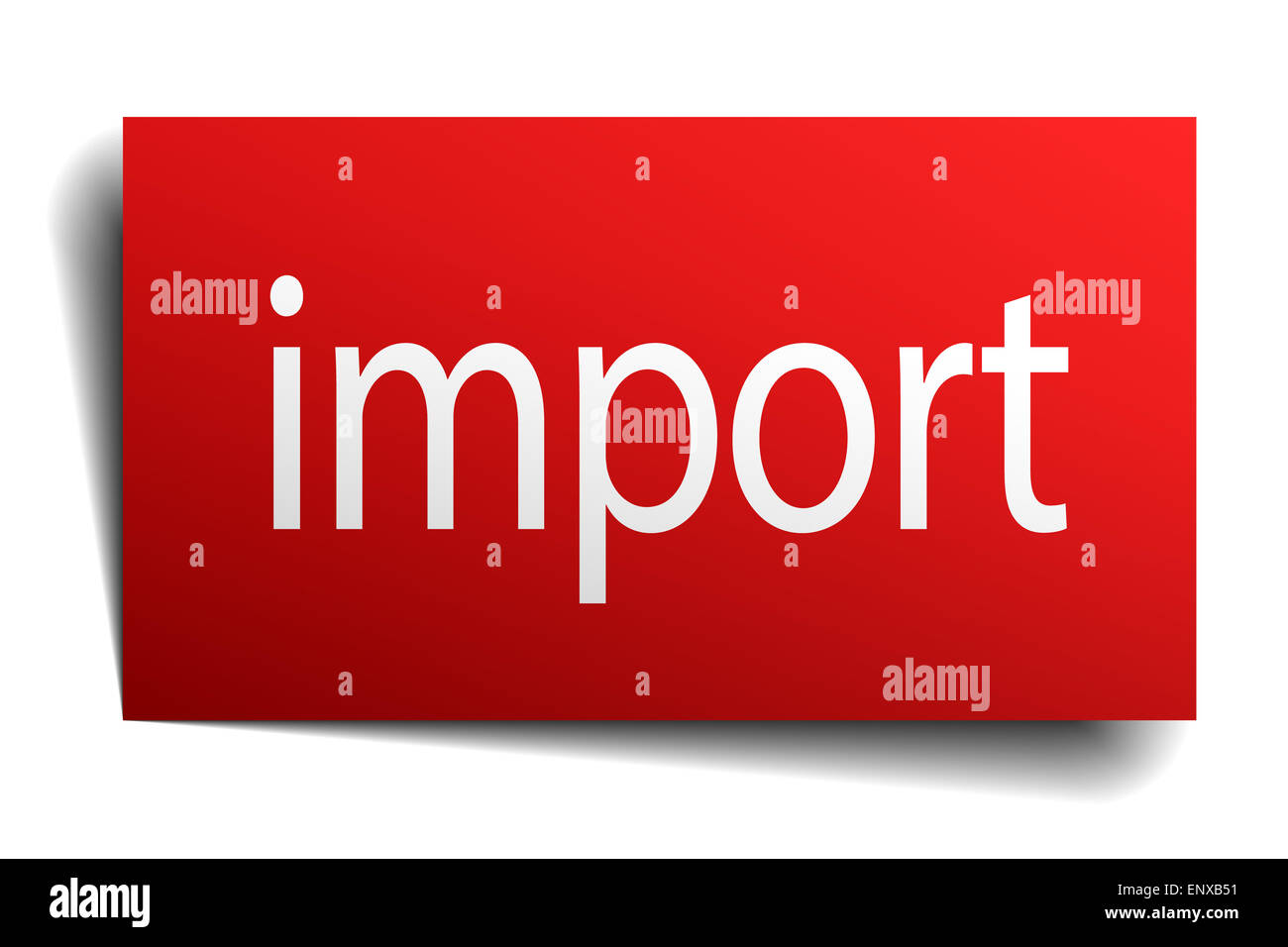 import red square isolated paper sign on white Stock Photo - Alamy