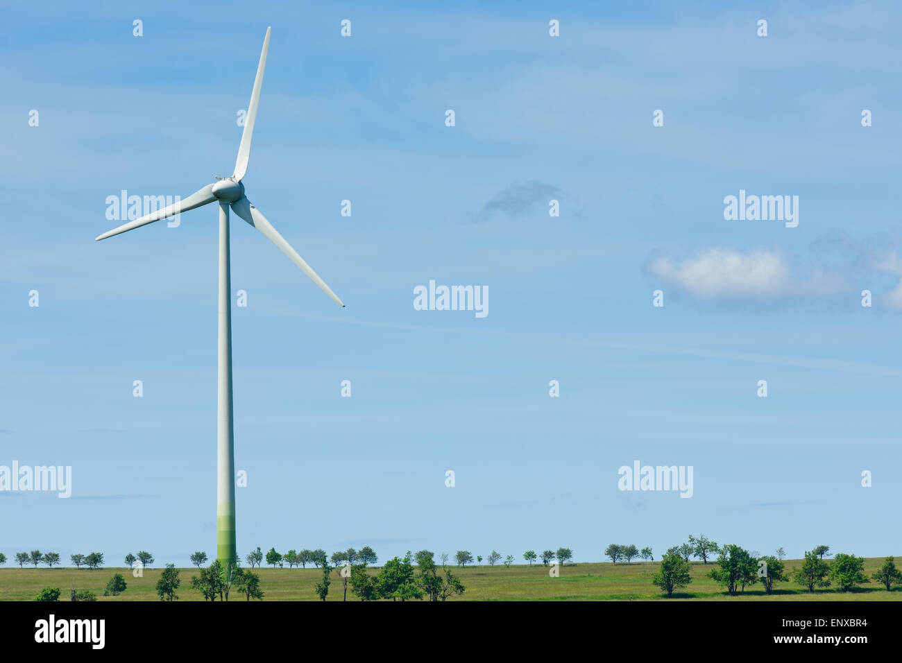 Green energy windmill generators ecology countryside Stock Photo - Alamy