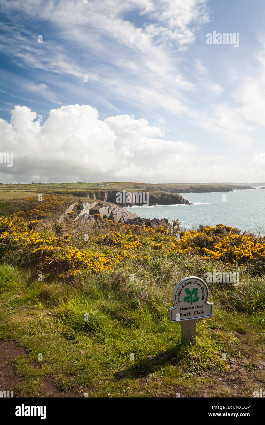 Porthclais headland near St Davids at Pembrokeshire Coast National Park ...