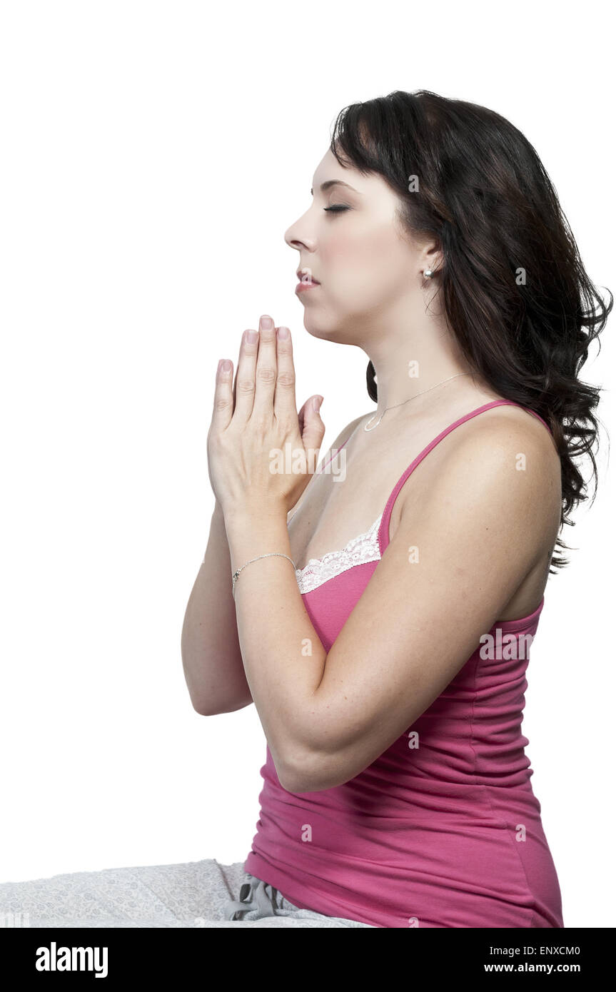 Female hand praying hi-res stock photography and images - Alamy
