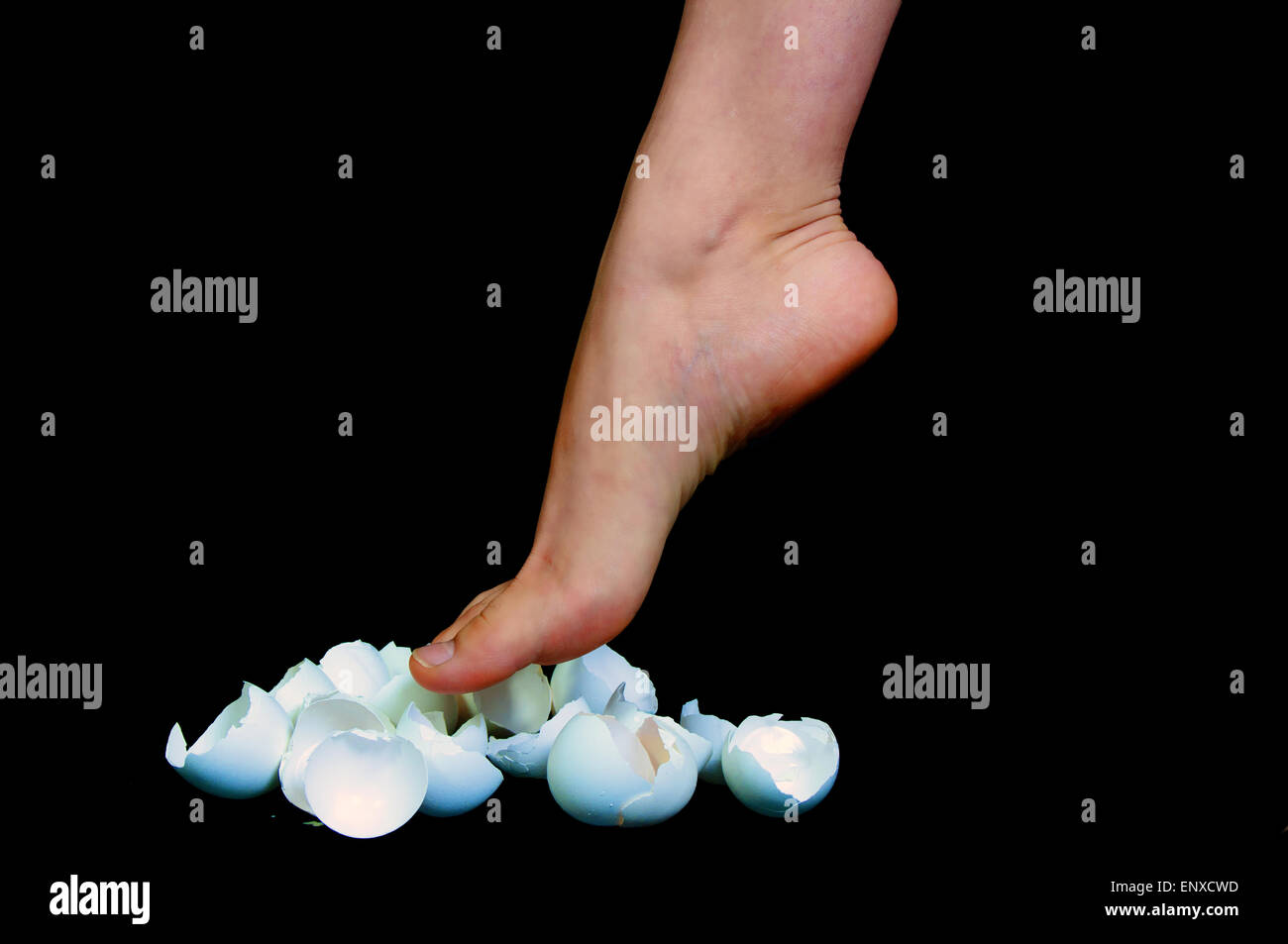 Walk on eggshells hi-res stock photography and images - Alamy