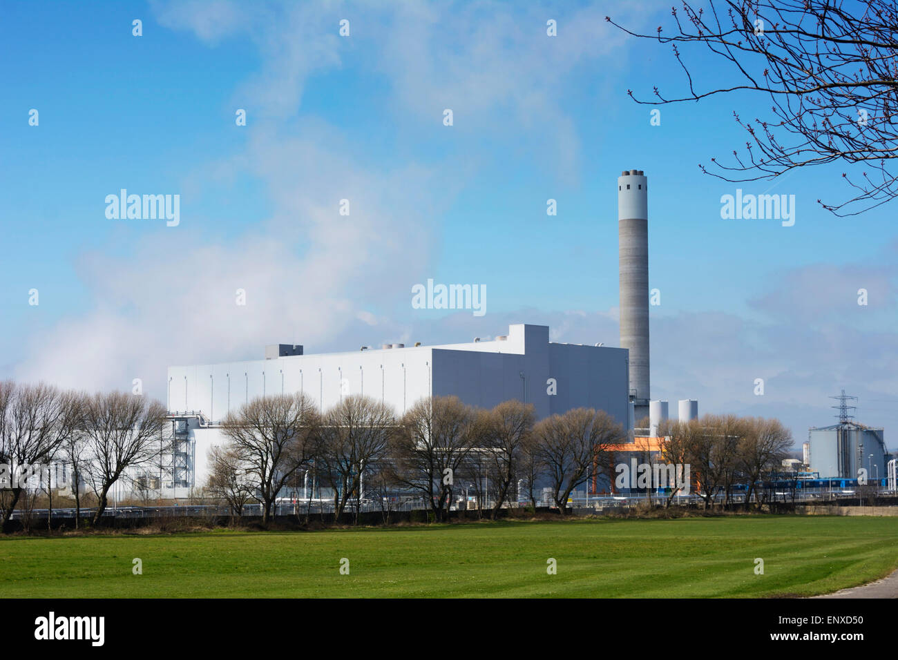 Viridor / Ineos incinerator built at Weston Point Runcorn which burns ...