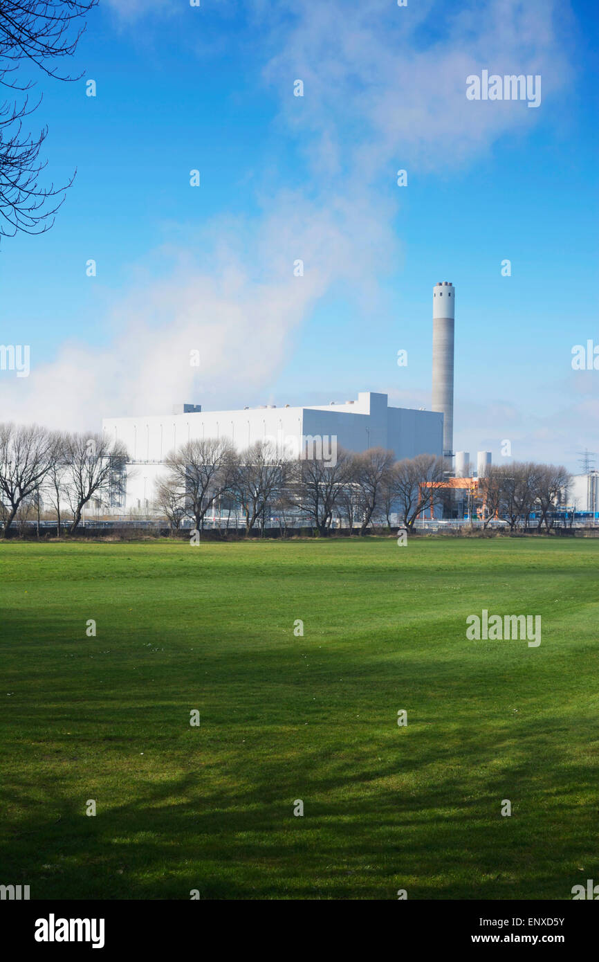 Viridor / Ineos incinerator built at Weston Point Runcorn which burns ...