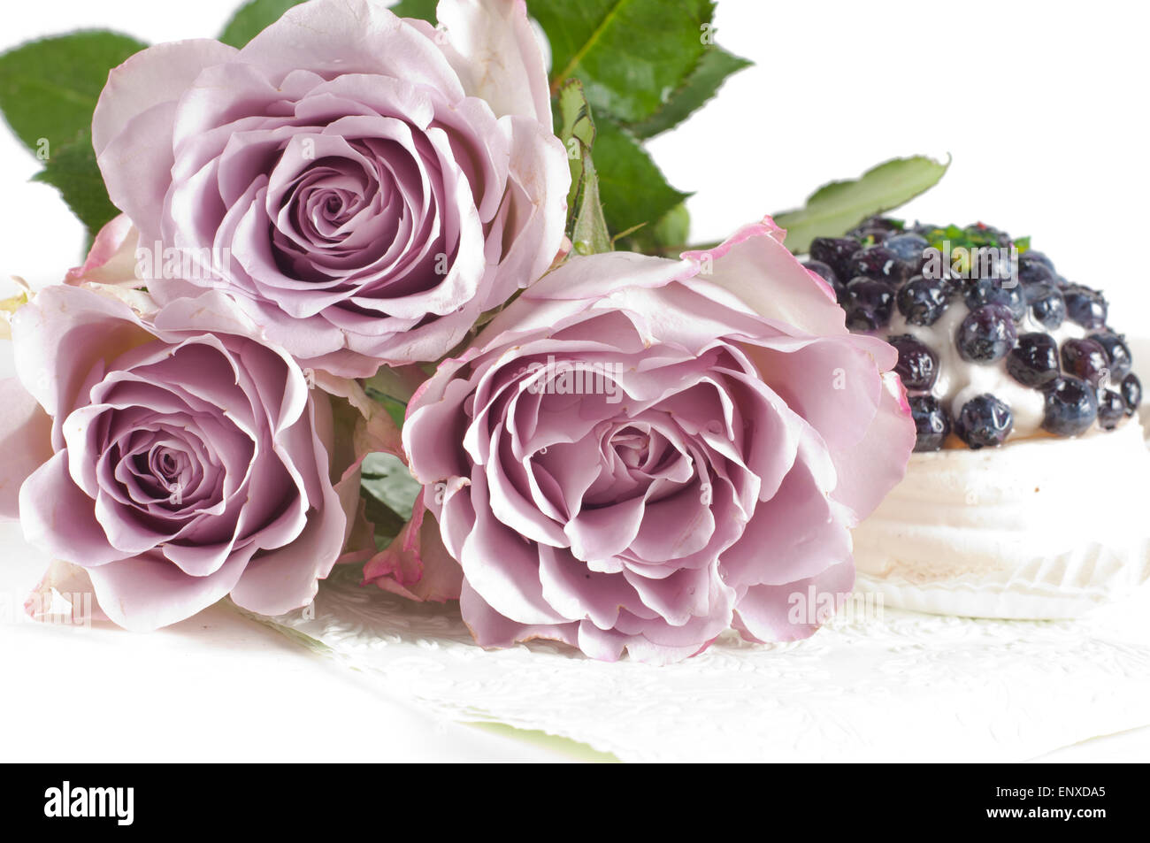 Pastel shade roses Stock Photo - Alamy