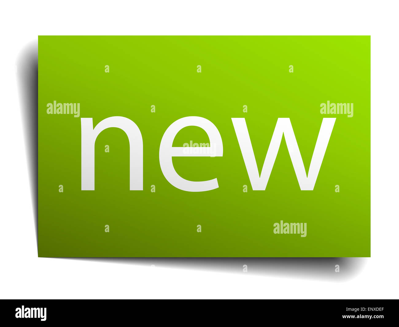 new square paper sign isolated on white Stock Photo - Alamy