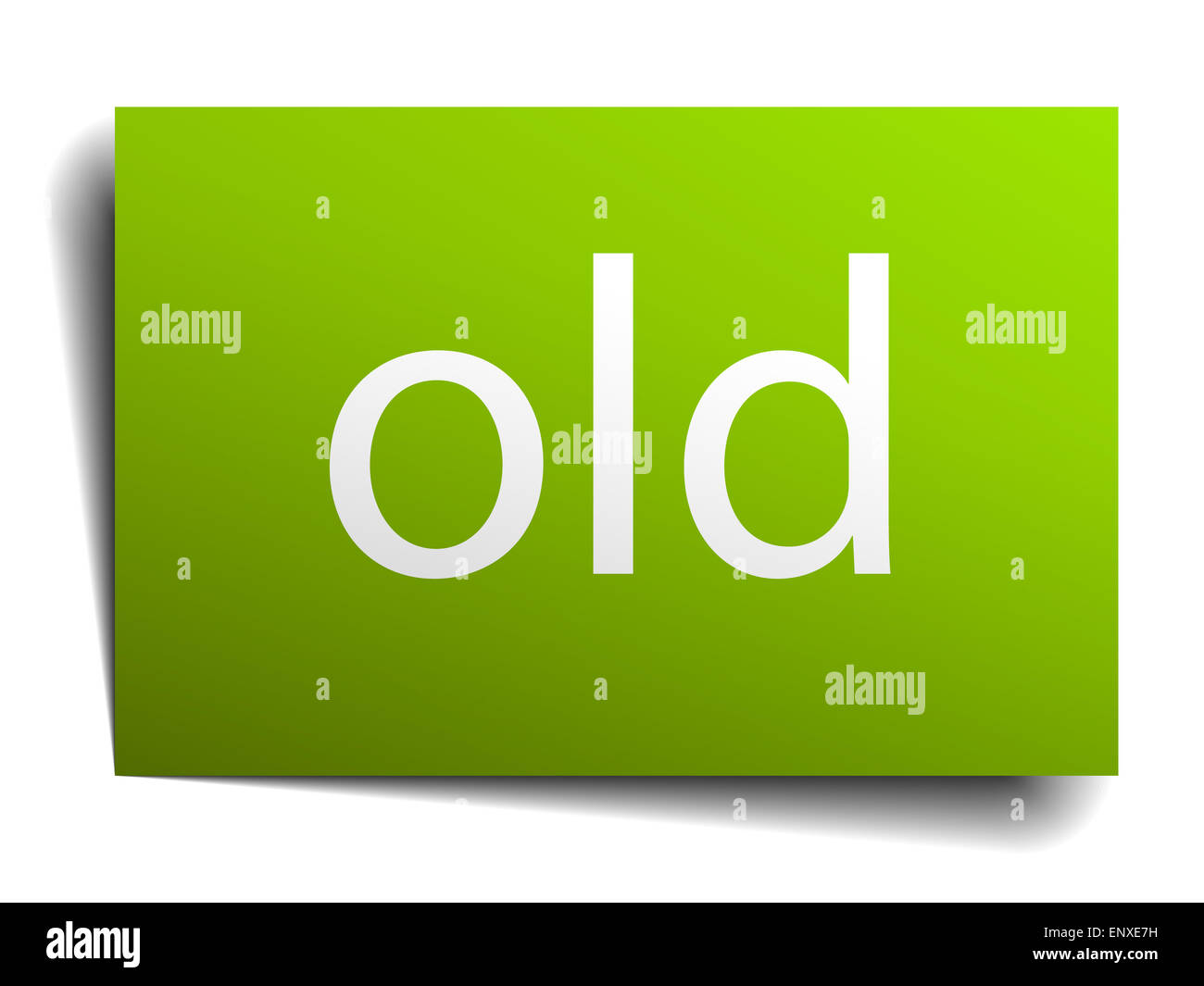 old square paper sign isolated on white Stock Photo - Alamy