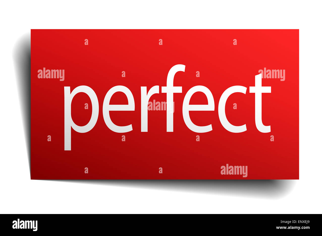 Perfect red 3d square hi-res stock photography and images - Alamy