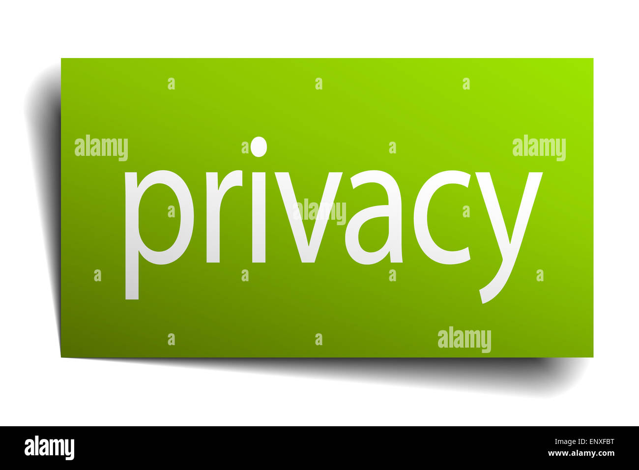 privacy square paper sign isolated on white Stock Photo - Alamy