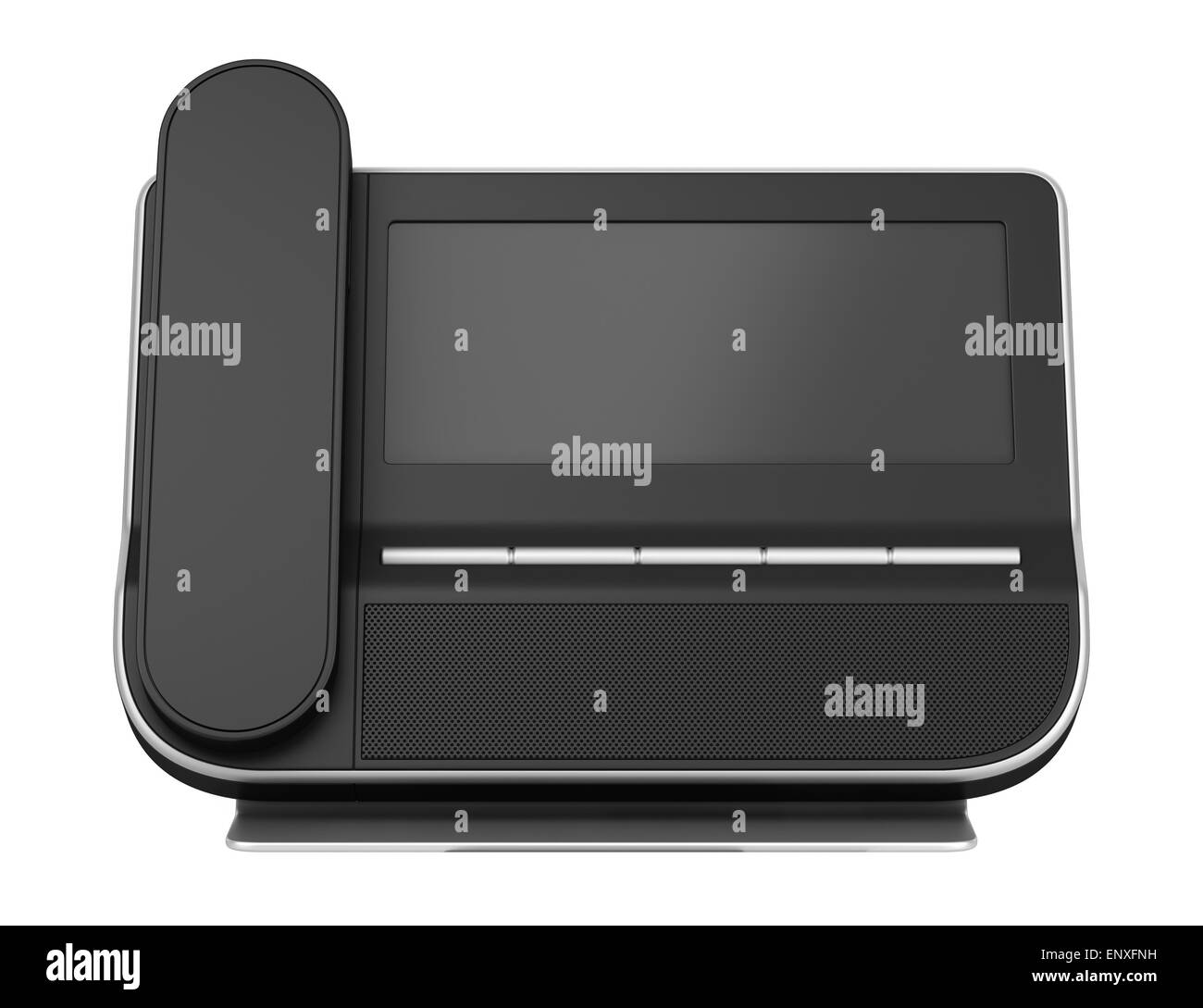 modern office phone isolated on white background Stock Photo - Alamy