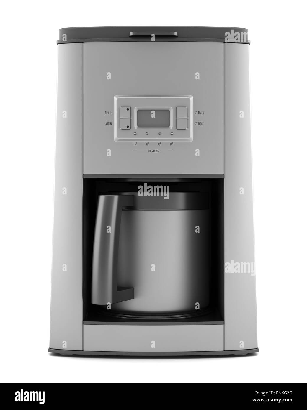modern coffee machine isolated on white background Stock Photo - Alamy