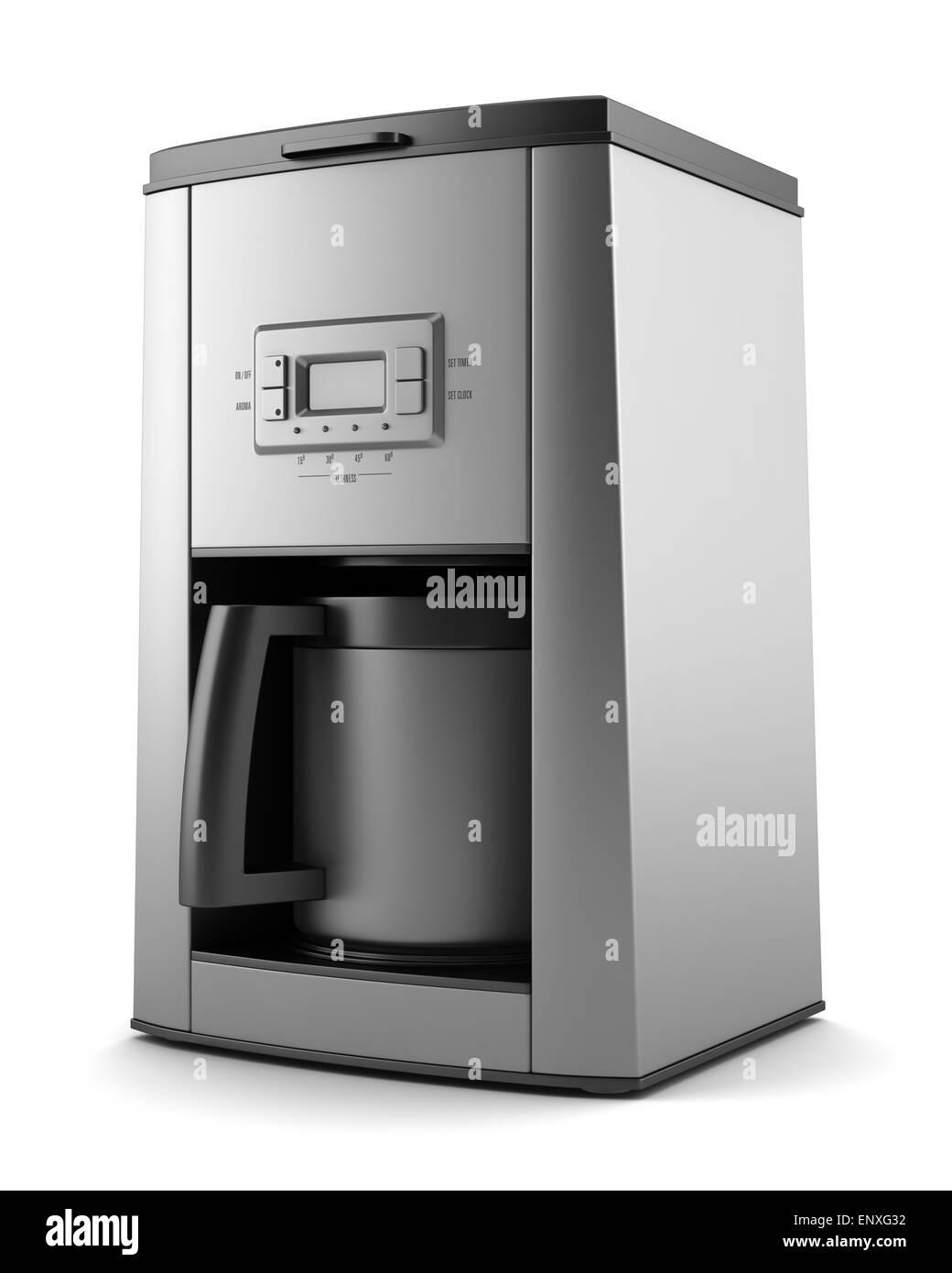modern coffee machine isolated on white background Stock Photo - Alamy