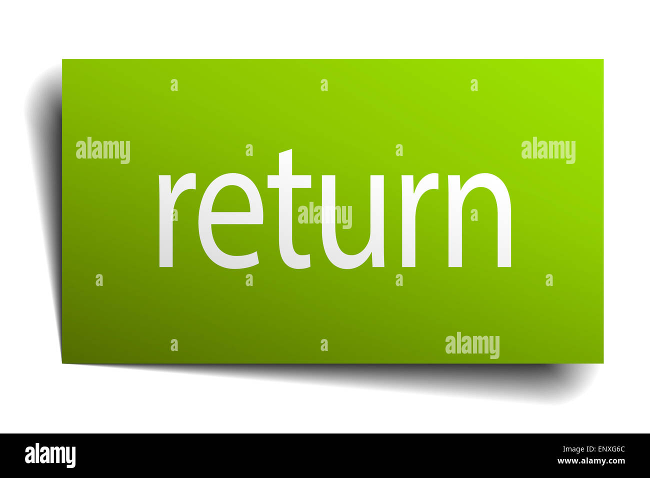 return square paper sign isolated on white Stock Photo - Alamy