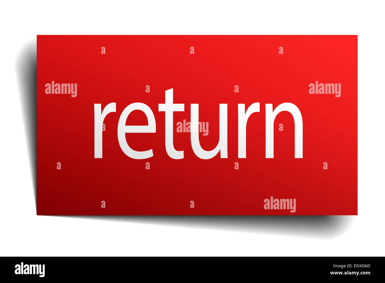 return red paper sign isolated on white Stock Photo - Alamy return red paper sign isolated on white Stock Photo - Alamy